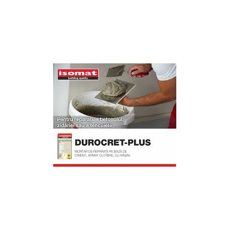 Isomat DUROCRET-PLUS gri 25Kg mortar pe baza de ciment, cu rasini ...