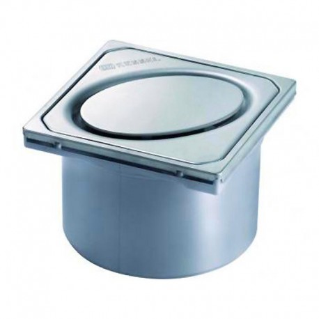 Kessel Oval Design piesa superioara cu capac din inox 12cmx12cm, System100
