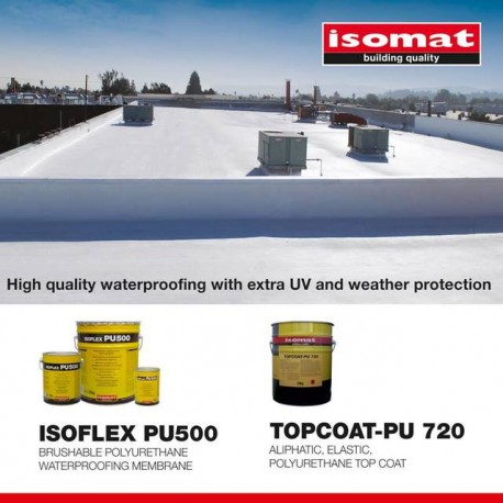 Isomat ISOFLEX-PU 500 gri 25Kg membrana hidroizolanta lichida ...